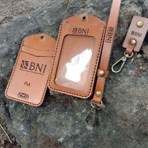 Jual Id Card Holder / Name Tag Kulit Asli BNI - Kota Tangerang Selatan ...