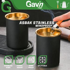 Jual Asbak Stainless Windproof Asbak Rokok Aesthetic Minimalist Modern ...