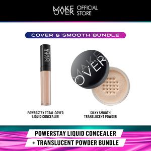 Promo MAKE OVER Cover & Smooth Bundle : Powerstay Total Cover Liquid ...