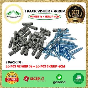 Jual Skrup Sekrup Set Spiser piser 4CM Tembok Screw Dinding - Jakarta ...