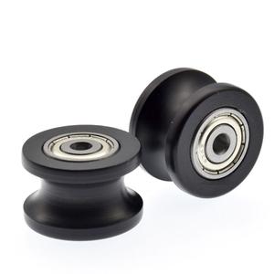 Jual Slotted U-Shaped Concave Wheel,Embedded 634ZZ Double Bearing ,10mm ...