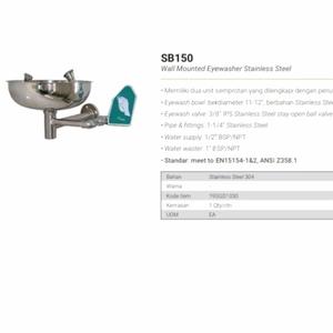 Jual EYEWASH WALL MOUNTED SAFEGUARD SB15 / EYEWASH / ALAT PENCUCI MATA ...