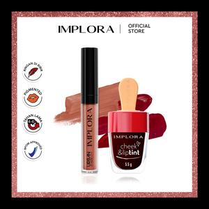 Jual IMPLORA PROMO LIP CREAM + LIP TINT - Dark Berry, Candy Apple ...