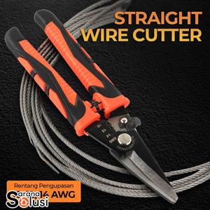 Jual Gunting Potong Kawat Kabel Listrik Multifungsi Straight Wire ...