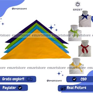 Jual SYAL WARNA SLAYER POLOS SYAL SEGITIGA BANDANA IKET SLAYER WARNA ...