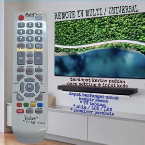 Jual Remote TV LED Multi Universal Joker Remote TV LED TV-521 - Kab ...