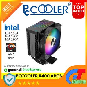 Jual CPU Cooler Processor Pccooler R400 Black ARGB For AMD Intel - Kota ...
