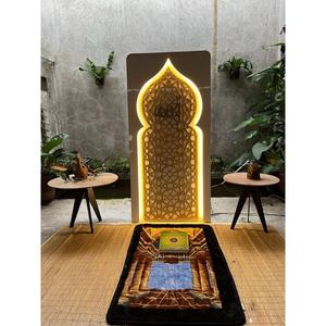Jual Dekorasi mushola rumah/partisi mushola rumah/petunjuk kiblat/arah ...