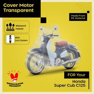 Jual Sarung Motor Plastik Transparan cover Super Cub c125 - Kota Depok ...