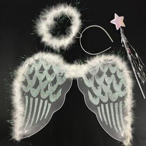 Jual Kids Angel Costume Set Angel Wing Headband 4In1 Set Kostum ...