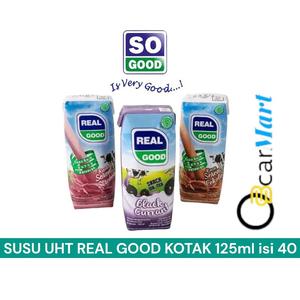 Jual Depo Susu UHT Kotak REAL GOOD 125ml 1 Dus isi 40 dari SO GOOD ...