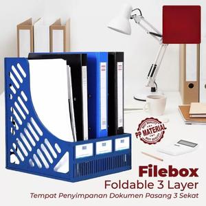 Jual JC FILE BOX FOLDABLE LAYER TEMPAT PENYIMPANAN DOKUMEN LIPAT SEKAT ...