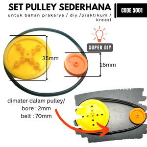 Jual pulley plastik pule Small Plastic Pulley Wheel Fitting Science diy ...
