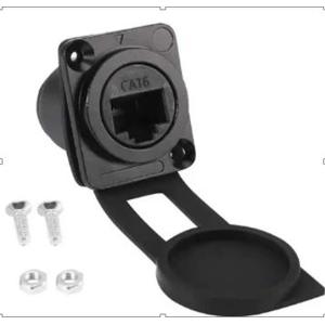 Jual D-type Module RJ45 Socket Cable Female Signal Connector Cat6 ...