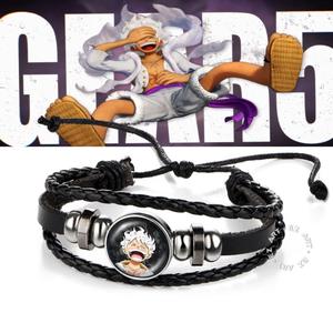 Jual Gelang Edisi Luffy Gear 5 Anime One Piece Tali Kulit Kepang ...
