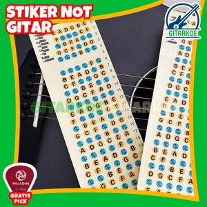 Jual Stiker Fret Gitar untuk Pemula Belajar Gitar / Guitar Fretboard ...