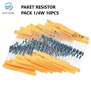 Jual PAKET RESISTOR PACK 1/4W 1% METAL FILM 30 VALUE PER 10PCS SEMUA UKURAN - 10R - Kab ...