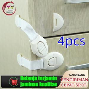 Jual White Child Safety Cabinet Lock Pengait Laci Belt Serbaguna ...