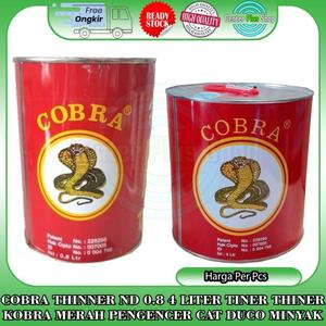 Jual Thinner Cobra Merah tiner kaleng pengencer cat minyak Thiner kobra ...