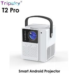 Jual TRIPSKY T2 PRO Proyektor ANDROID Smart Projector 230 ANSI Lumens - Jakarta Barat - White ...