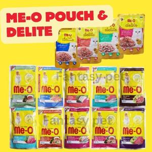 Jual Meo pouch 80gr & Meo Delite 70gr makanan kucing basah me-o sobek ...