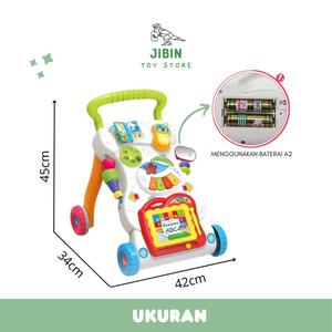 Jual JIBIN Baby Push Walker Music - Mainan Anak Bayi Music Walker Alat ...