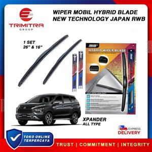 Jual Wiper Mobil Xpander Cross Karet Wiper Frameless Hybrid Blade Set ...