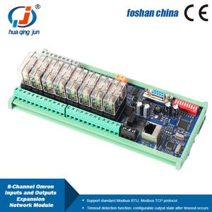 Jual Huaqingjun 8-Channel Rs485 Rs232 Lan Io Relay Module Ethernet 24V ...