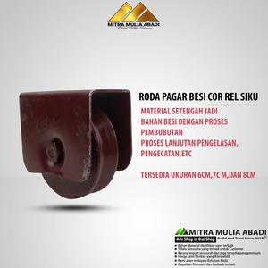 Jual RODA PAGAR BESI AS SUPER REL SIKU / RODA PAGAR BESI GERBANG/ PINTU ...