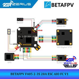 Jual NU BETAFPV F405 2-3S 20A ESC AIO for Pavo Pico ELRS Flight ...