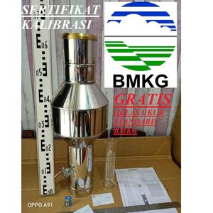 Jual OBS Ombrometer Alat Ukur Curah Hujan Rain Gauge Stainless Steel ...