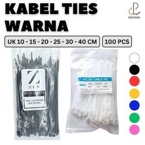 Jual Kabel Tis 20 cm 100 mm Cable Ties Tie Nylon Nilon Besar Putih 100 ...