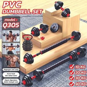 Jual BG SPORT DUMBELL PVC 40 KG / ALAT ANGKAT BEBAN / BARBEL SET - 40KG - Kota Tangerang - BG ...