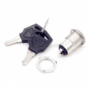 Jual PT Saklar Kunci 12mm Mini Key Switch ON/OFF Lock Switch KS-02 KS02 ...