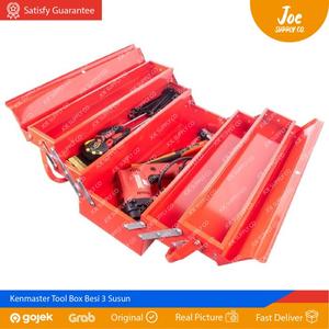 Jual Kenmaster Tool Box Besar 3 Rak Susun Toolbox Besi - Box Perkakas ...
