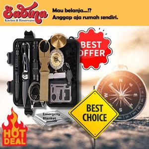 Jual Survival Kit Perlengkapan Outdoor Gunung Hutan 11 in 1 First Aid Tools - Jakarta Barat ...