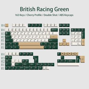Jual 163 Keys British Racing Green Double Shot ABS Keycaps Cherry ...