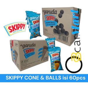 Jual SKIPPY Peanut Butter Balls Cone 1 Dus isi 60 pcs - Skippy Balls 1 ...