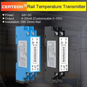 Jual Rail Temperature Transmitter Rail Mounted DIN Rail Analog Signal ...