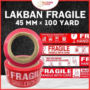 Jual Isolasi Solatip Fragile Handle With Care Jangan Dibanting 2" 100 ...