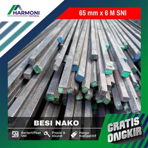 Jual Besi Nako 65 mm Panjang 6 Meter SNI Square Bar Segi Empat - Kab ...