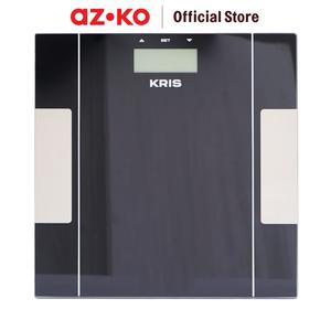 Jual AZKO Kris Timbangan Badan Digital Body Fat & Hydration - Hitam ...