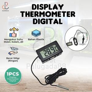 Jual Termometer Digital Mini Pengukur Temperatur Suhu Ruang Air LCD ...