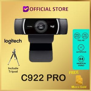 Jual Logitech C922 Pro Stream Webcam Background Replacement + Tripod ...