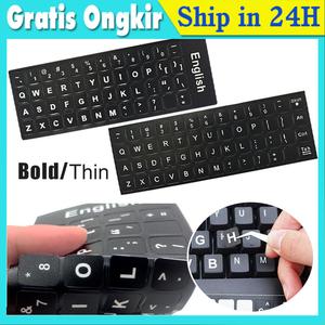 Jual Stiker Sticker Inggris English Keyboard keybord keybod kibord ...