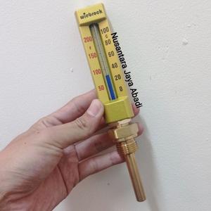 Jual Thermometer Temperature Stick Kuningan Drat 1/2 " inchi 100 ...