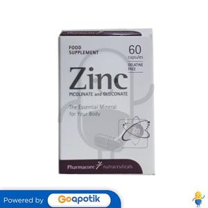 Jual ZINC PHARMACORE BOTOL 60 KAPSUL - Kota Bandung - Apotek Apollo ...