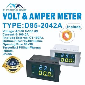 Jual VOLT METER & AMPER METER DIGITAL LCD DUAL DISPLAY AC 80-500V & AC ...