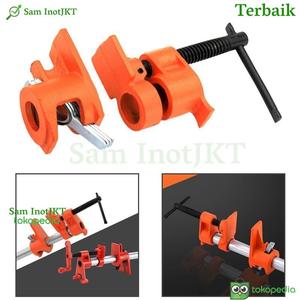 Jual New Klem Penjepit Pipe Clamp Penjepit Kayu 1/2 inch 3/4 inch ...