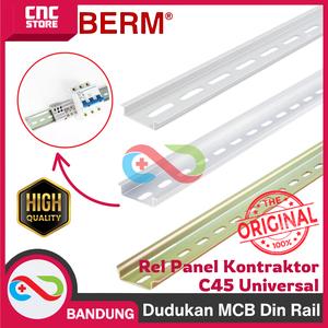 Jual Rel MCB 1M Tebal Dudukan MCB Din Rail MCB 1 Fungsi Rel Panel ...